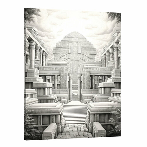 Интерьерная картина 50х70 "Фараонский храм"