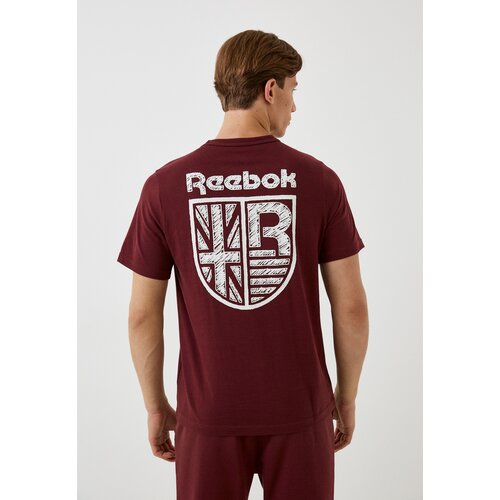 Футболка Reebok Reebok Classic Crest Ss Tee, размер M, бордовый