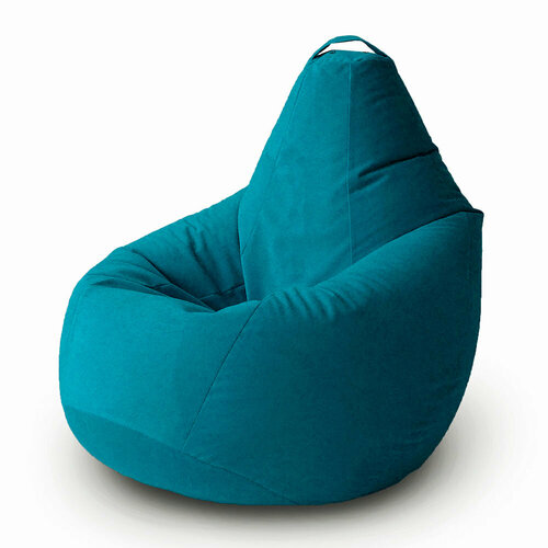 Bean Joy кресло-мешок Груша, размер ХXXXL, мебельный велюр, бирюза