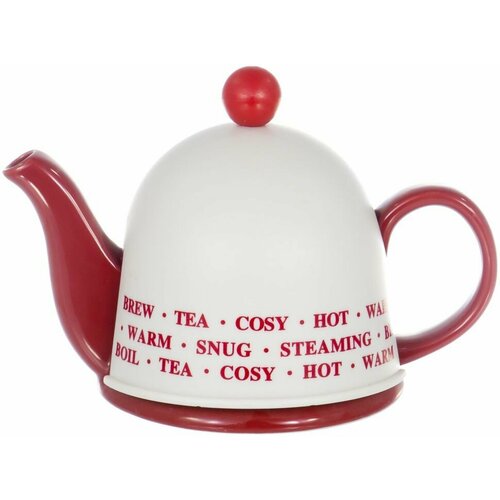 Чайник 450мл (керамика) Olaff SFYT027S-R Красный/термосберегающий