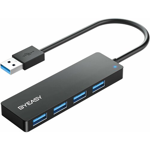 Хаб Anker Byeasy 4-USB 3.0 ультратонкий-Black