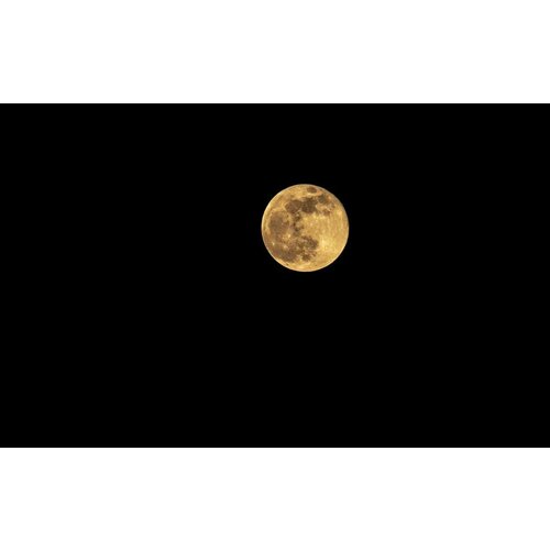Картина на холсте 60x110 LinxOne "Луна, полнолуние, ночь" интерьерная для дома / на стену / на кухню / с подрамником