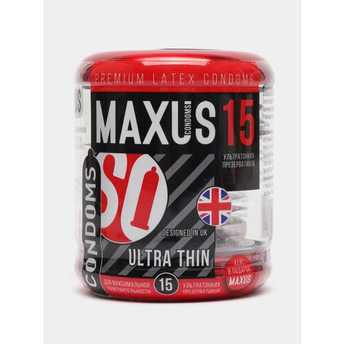 Презервативы ультратонкие MAXUS Ultra Thin - 15 шт