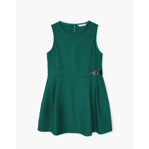 Платье Gloria Jeans, размер 8-9л/134 (33), черный, зеленый