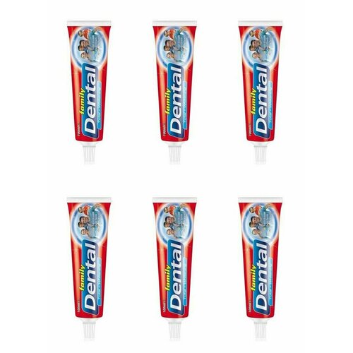 Rubella Зубная паста Dental Family Total+Whitening, 100 мл, 6 шт