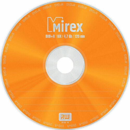 DVD+R Носители информации DVD+R, 16x, Mirex, Cake/50, UL130013A1B