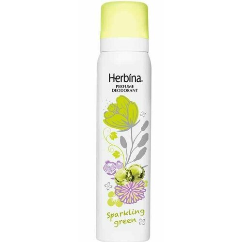 Herbina дезодорант-спрей Sparkling Green парфюмированный женский "Игристая зелень" 100 мл (из Финляндии)