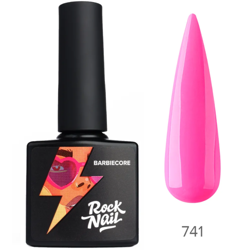 ROCKNAIL, Barbiecore, Гель-лак №741 Think Pink, 10 мл