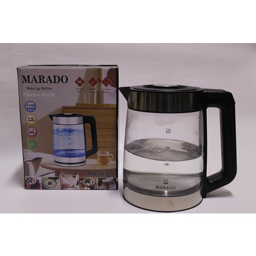 Стеклянный электрический чайник Marado MA-0611, 2,2 литра