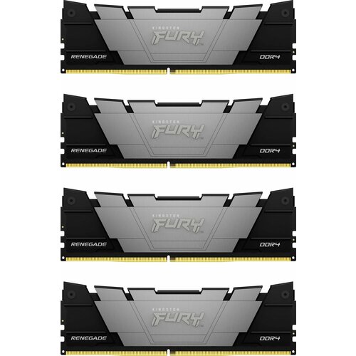 Оперативная память 32Gb DDR4 3200MHz Kingston Fury Renegade (4x8Gb KIT) (KF432C16RB2K4/32)