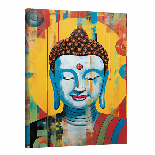 Интерьерная картина 50х70 "Будда и истинное счастье"
