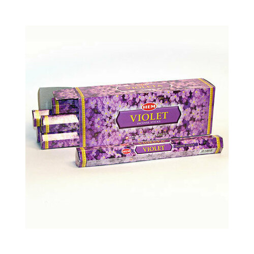 Hem Incense Sticks VIOLET (Благовония, фиалка, Хем), уп. 20 палочек.