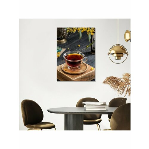 Картина на холсте с подрамником Чай мимоза 40х60