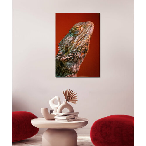 Картина -Игуана, мадагаскарская игуана, коричневая игуана (30) 50х70