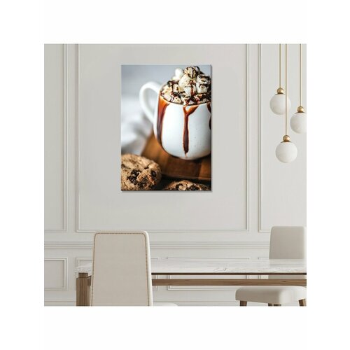 Картина на холсте с подрамником Кофе и десерт2 40х60