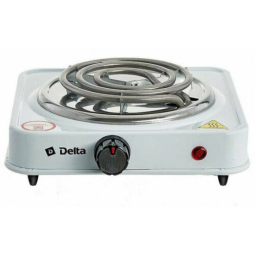 Плитка электрическая (DELTA D-703 одноконфорочная спираль белая (5))