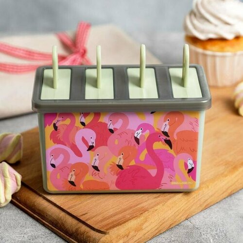 Формочка для мороженого «Фламинго» (комплект из 9 шт)
