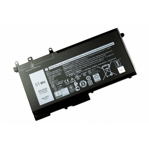 Аккумулятор для Dell (93FTF) Latitude 12-5590, 5280, 5290, 51Wh, 11.4V