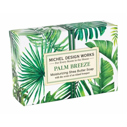 Парфюмированное мыло ручной работы Michel Design Works Palm Breeze Boxed Single Soap