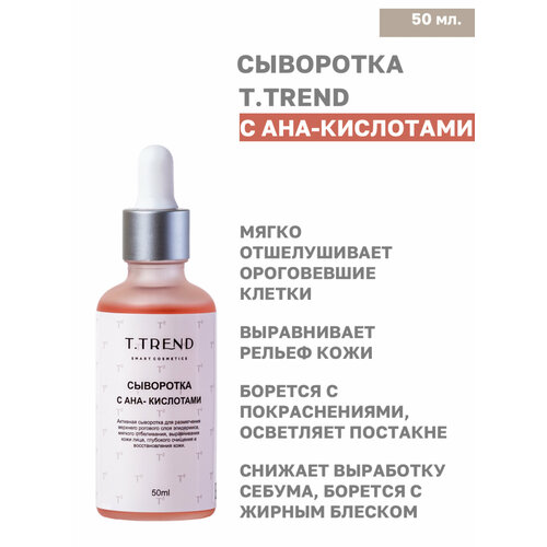 Сыворотка для лица Ttrend с AHA-кислотами, 50 мл