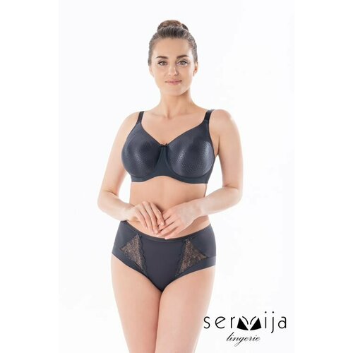 Бюстгальтер  Sermija Lady Butterfly, размер 75I, черный