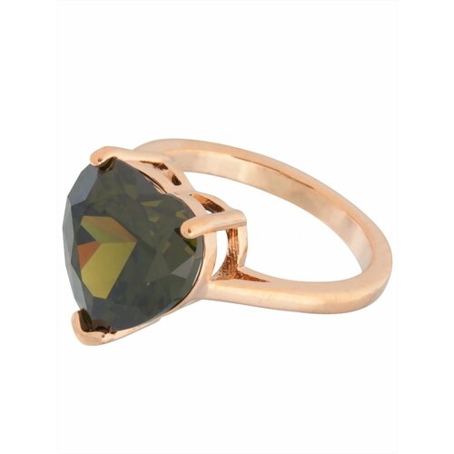 Кольцо помолвочное Lotus Jewelry, хризолит, размер 18, зеленый