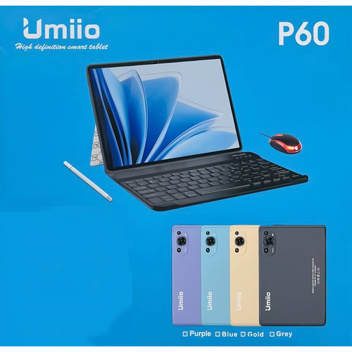 Планшет с клавиатурой Umiio P60 10.1" 4/128 ГБ / Фиолетовый