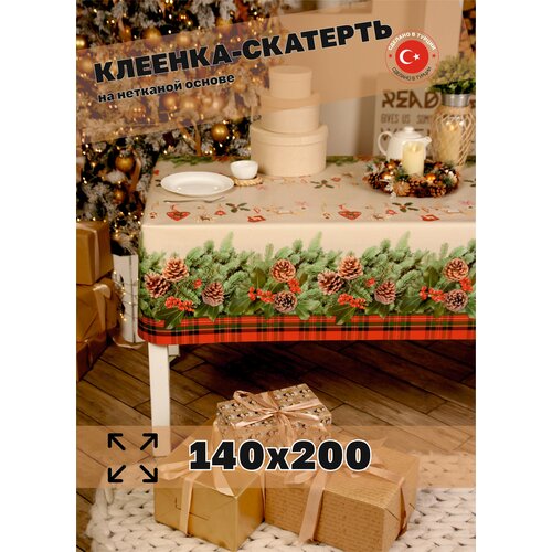 Скатерть, Клеенка столовая dekorama 140x200см (Christmas) DEK-19A
