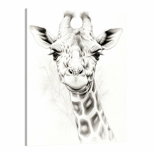 Интерьерная картина 50х70 "Величественный жираф"