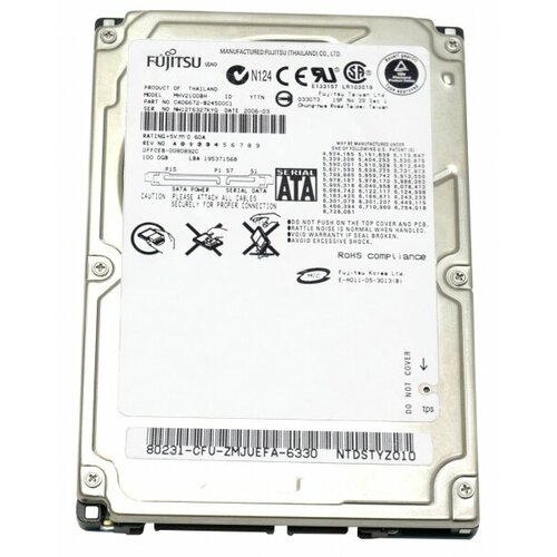 Жесткий диск Fujitsu CA06672-B29500SN 100Gb 5400 SATA 2,5" HDD