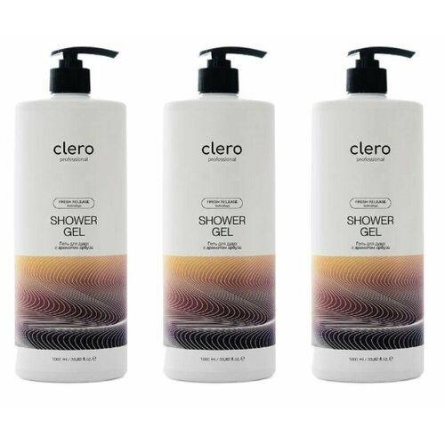 Clero proffesional Гель для душа с ароматом арбуза Global Chemical, 1000 мл, 3 шт