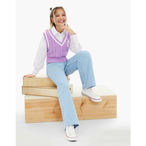 Джинсы  Gloria Jeans, размер 10-11л/146 (36), голубой, синий