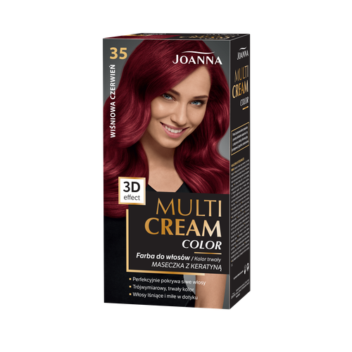 Краска для волос `JOANNA` MULTI CREAM 3D Красная вишня (тон 35)