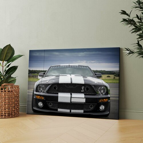 Картина на холсте (Ford Mustang Shelby GT) 30x40 см. Интерьерная, на стену.