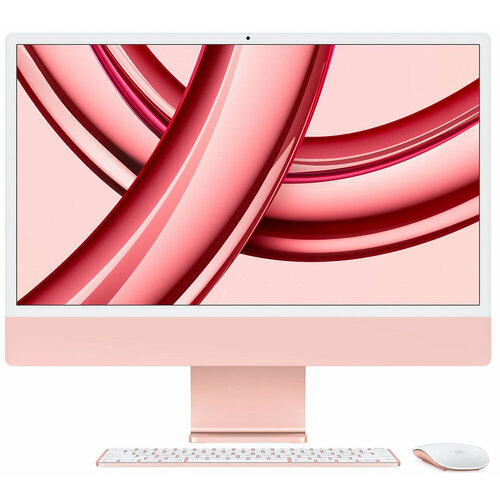 Mac Apple iMac 24" Retina 4,5K, M3 (8C CPU, 10C GPU, 2023), 8 ГБ, 256 ГБ SSD, розовый