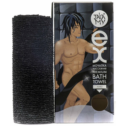 Японская мочалка массажная мужская Satico TAKAMY EX PREMIUM BATH TOWEL MEN