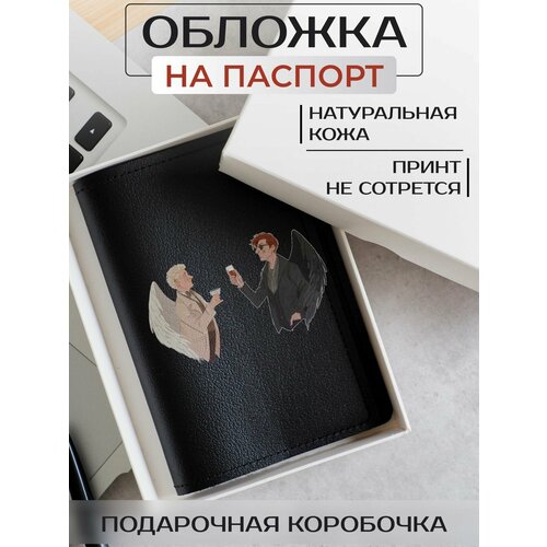 Обложка для паспорта RUSSIAN HandMade Обложка на паспорт Благие знамения OP02043, черный