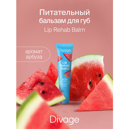 Divage Бальзам для губ Lip Rehab Balm с ароматом арбуза