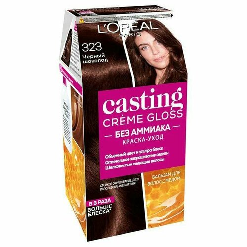 L'OREAL PARIS Casting Creme Gloss Краска для волос 323 Черный шоколад