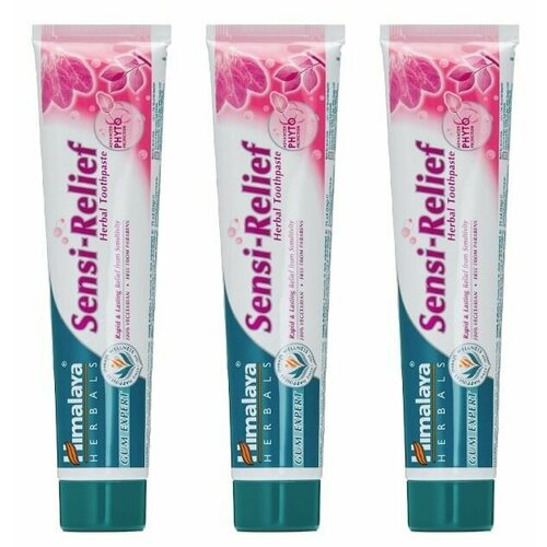 Himalaya Herbals Зубная паста Sensi-Relief, для чувствительных зубов, 75 мл, 3 шт