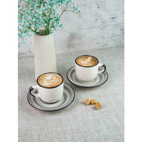Чайный набор 2 персоны чашки и блюдца 139-27121graphite-2