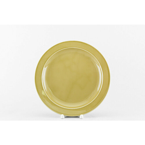 Тарелка плоская 24 см Башкирский фарфор Принц Акварель (золотисто-коричневый)