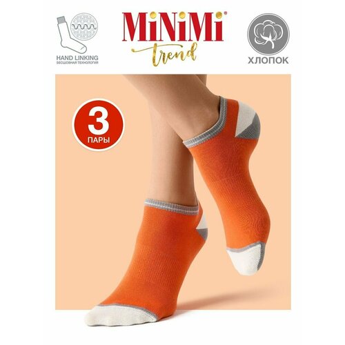 Носки MiNiMi, 3 пары, размер 39-41, оранжевый