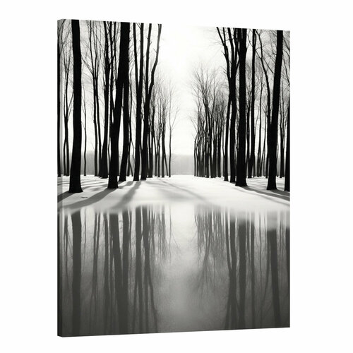Интерьерная картина 50х70 "Зимнее созерцание"