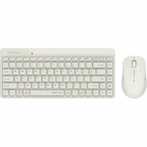 Клавиатура + мышь A4Tech Fstyler FG2200 Air клав: бежевый мышь: бежевый USB беспроводная slim (FG2200 AIR BEIGE)