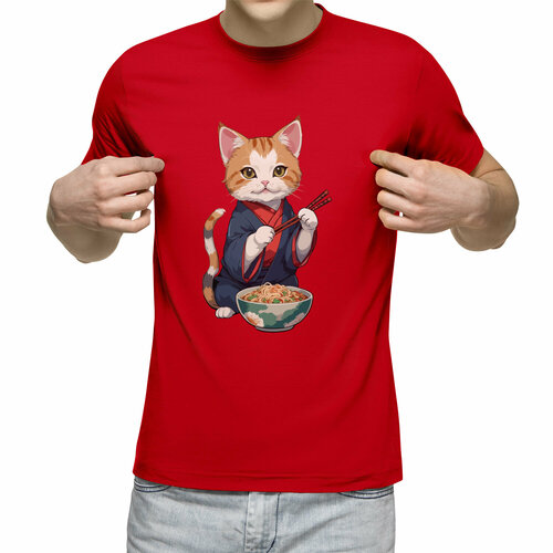 Футболка Us Basic, размер 2XL, красный