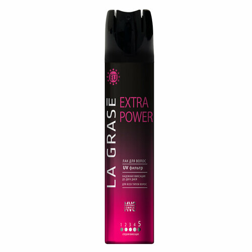 La Grase Лак для волос Extra Power, 250 мл, La Grase