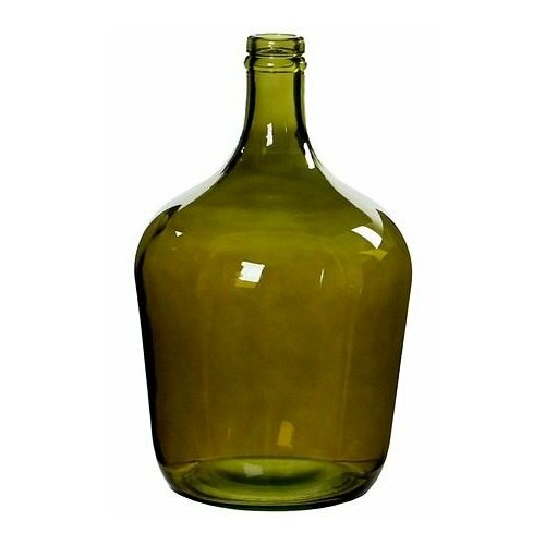 Декоративная ваза-бутыль диего, стекло, зелёная, 30 см, Edelman 1026991