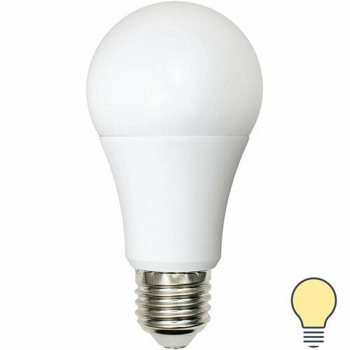 Лампа светодиодная Volpe E27 210-240 В 10 Вт груша матовая 800 лм, теплый белый свет