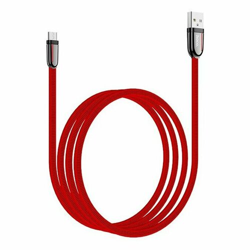 Дата-кабель Hoco U74 USB-MicroUSB, 1.2 м, красный